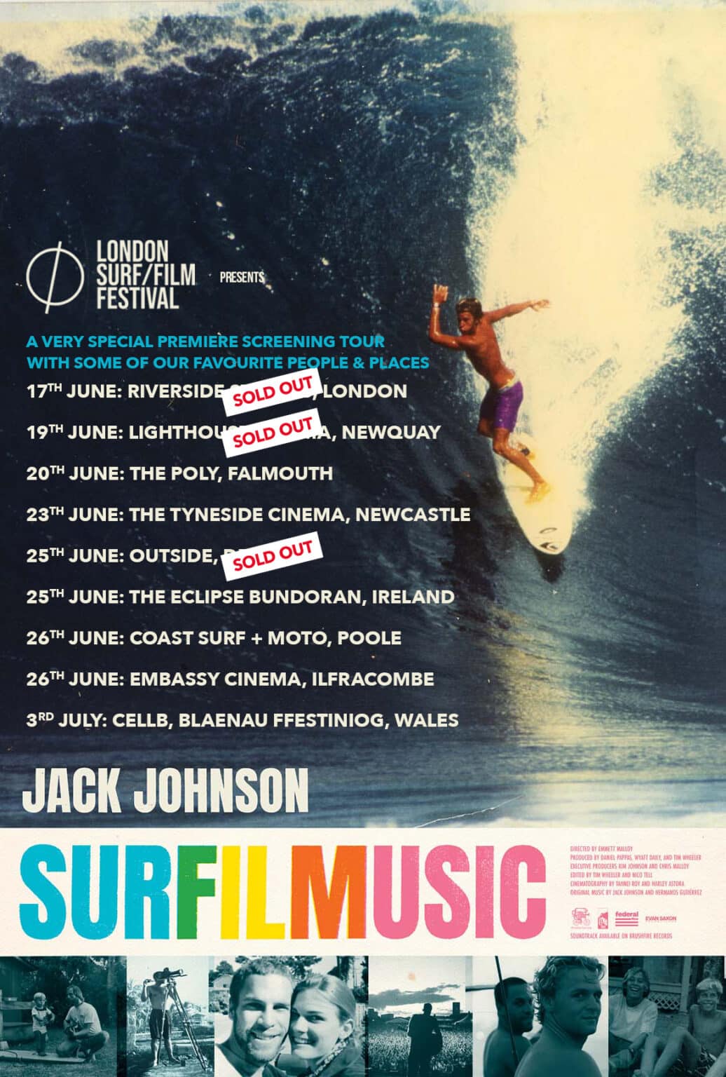 SURFILMMUSIC - JACK JOHNSON - UK TOUR - London Surf / Film Festival